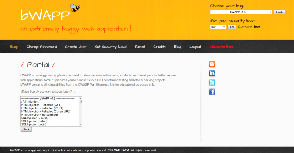 13 Vulnerable Websites & Web Apps for Pen Testing and Research