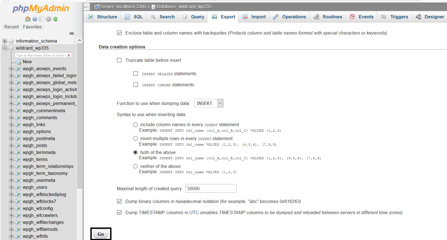 How To Back Up Your Mysql Database In Phpmyadmin